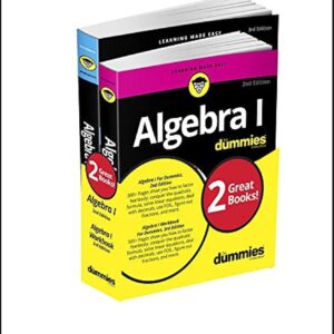 Algebra I For Dummies Book + Workbook Bundle