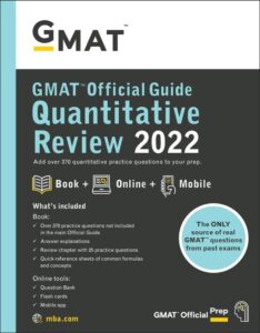 gmat official guide quantitative review 2022: book + online question bank