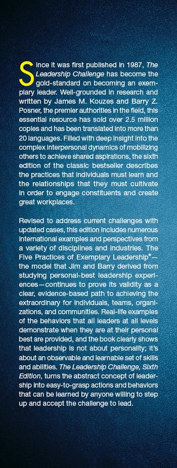 The Leadership Challenge: How to Make Extraordinary Things Happen in Organizations (J-B Leadership Challenge: Kouzes/Posner)