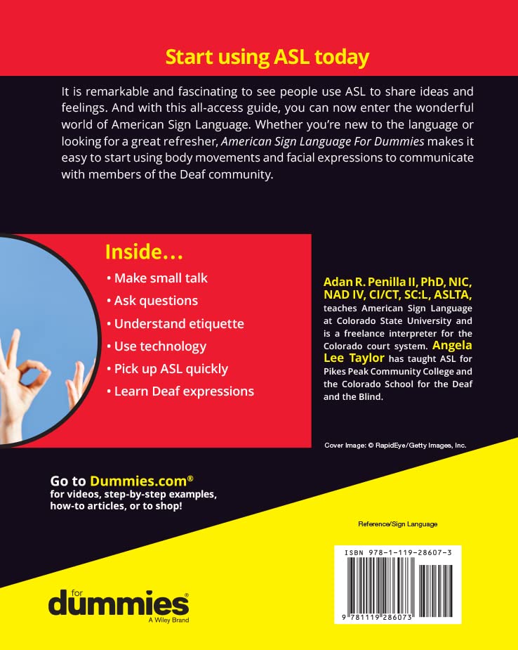 American Sign Language For Dummies with Online Videos (For Dummies (Lifestyle))