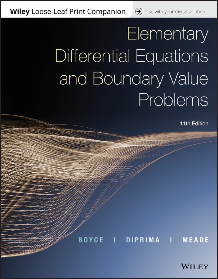 Elementary Differential Equations and Boundary Value Problems