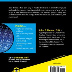 Chemistry For Dummies (For Dummies (Math & Science))