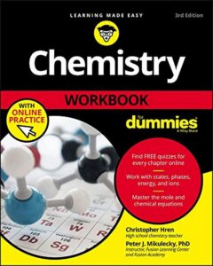 chemistry workbook for dummies with online practice