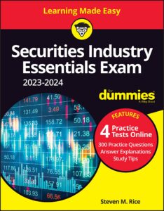 securities industry essentials exam 2023-2024 for dummies with online practice