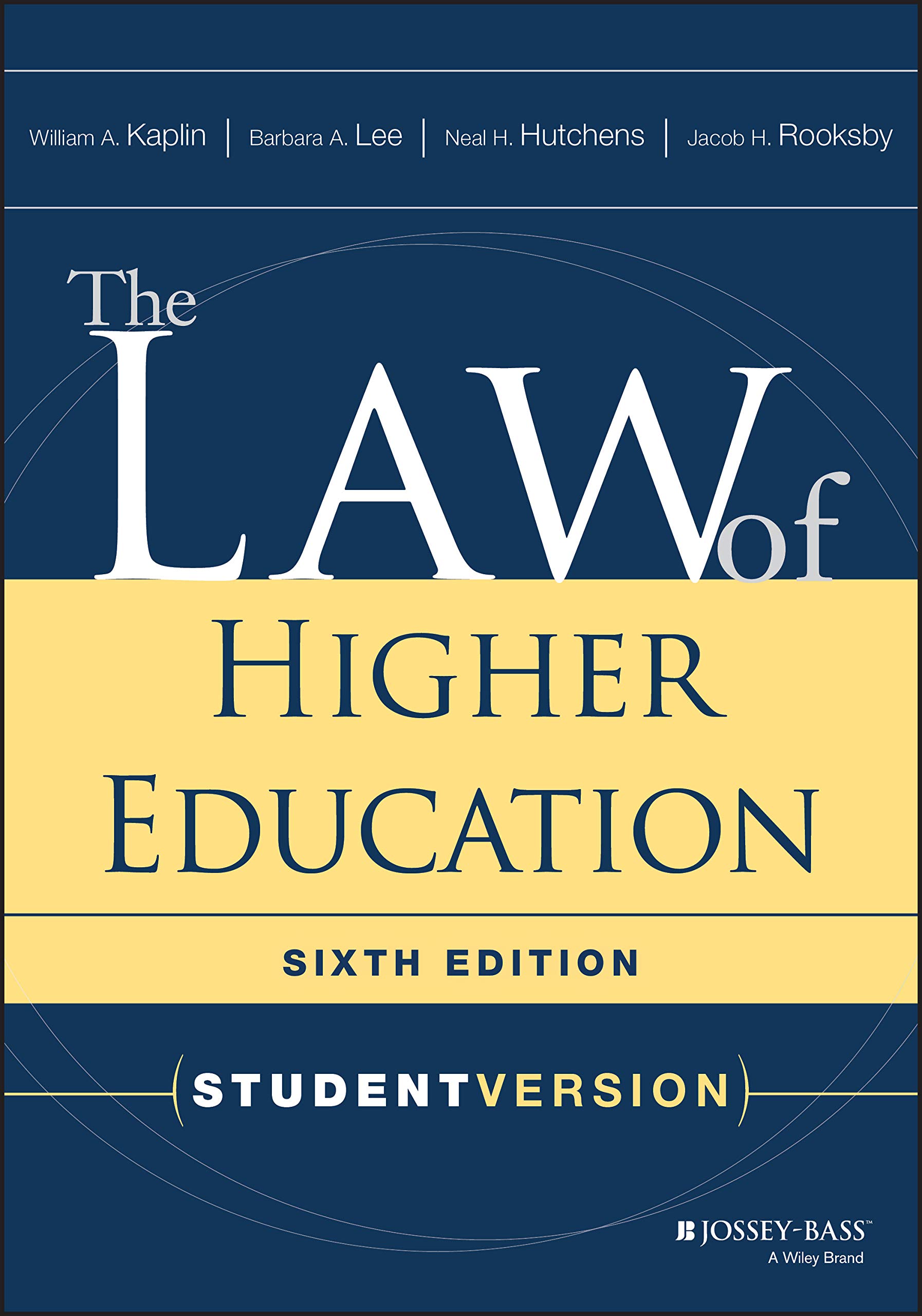 The Law of Higher Education, Student Version