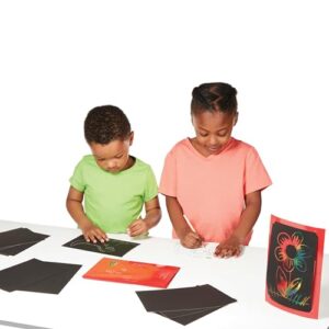 Melissa & Doug Deluxe Combo Scratch Art Set: 16 Boards, 2 Stylus Tools, 3 Frames - FSC Certified