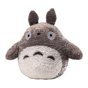 gund fluffy totoro stuffed animal plush in gray, 13" (4037354)