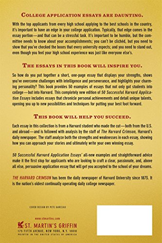 50 Successful Harvard Application Essays, 5th Edition: What Worked for Them Can Help You Get into the College of Your Choice