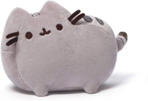 gund pusheen plush stuffed animal cat, gray, 6 in