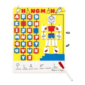 Melissa & Doug Flip to Win Travel Hangman Game - White Board, Dry-Erase Marker