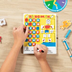 Melissa & Doug Flip to Win Travel Hangman Game - White Board, Dry-Erase Marker