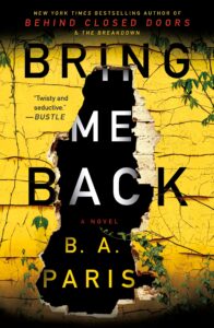 bring me back: a novel