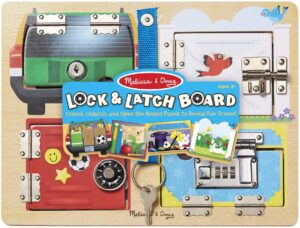 melissa & doug lock & latch board