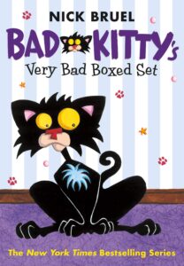 bad kitty's very bad boxed set (#1): bad kitty gets a bath, happy birthday, bad kitty, bad kitty vs the babysitter - with free poster! (bad kitty, 1)