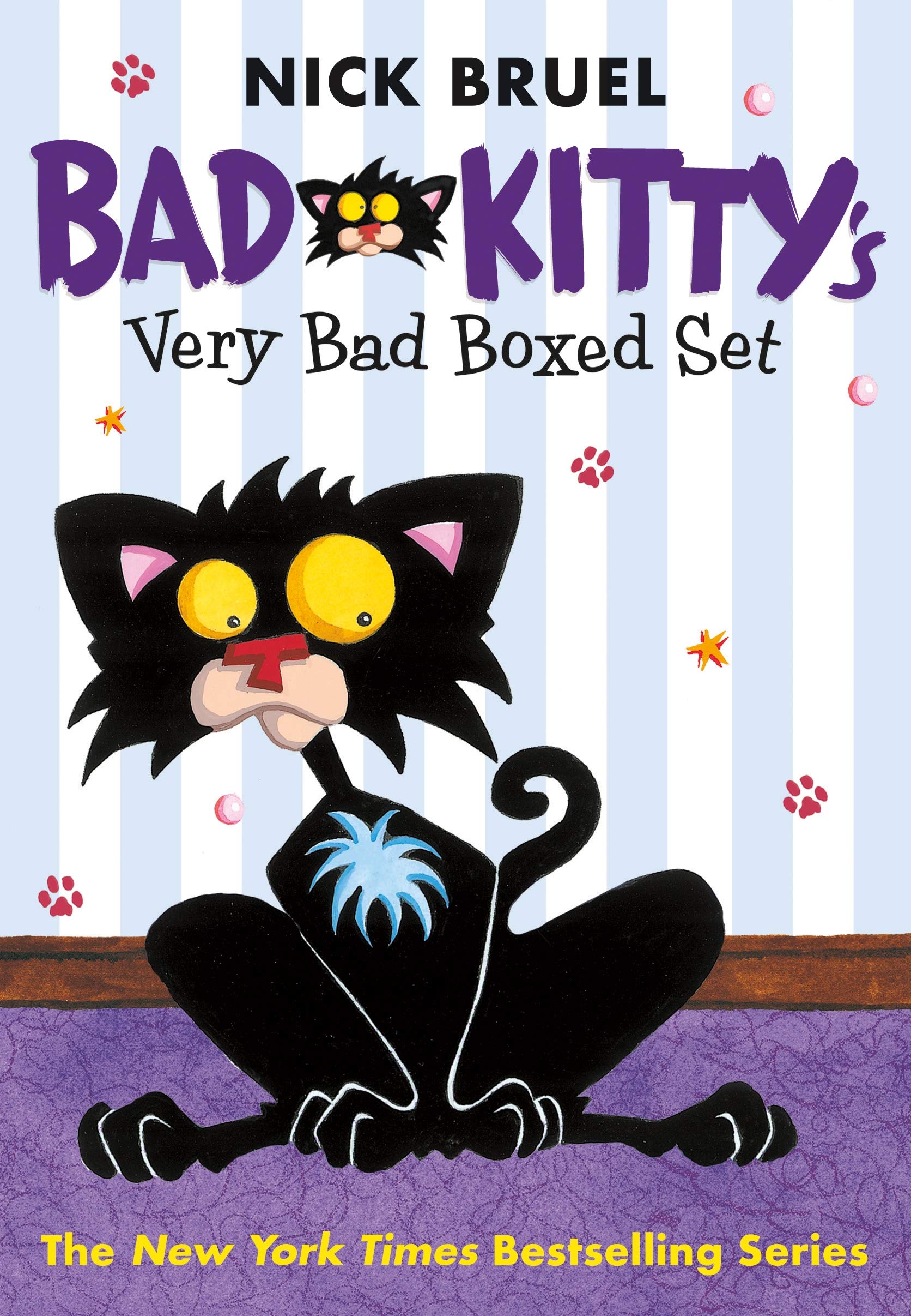 Bad Kitty's Very Bad Boxed Set (#1): Bad Kitty Gets a Bath, Happy Birthday, Bad Kitty, Bad Kitty vs the Babysitter - with Free Poster! (Bad Kitty, 1)