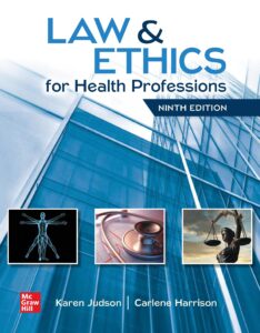 loose leaf for law & ethics for the health professions