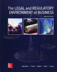 the legal and regulatory environment of business