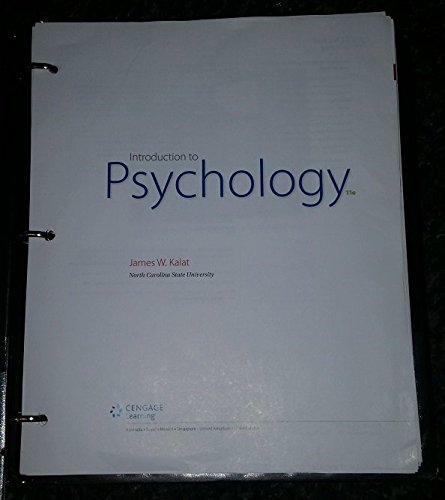 Introduction to Psychology, Loose-leaf Version