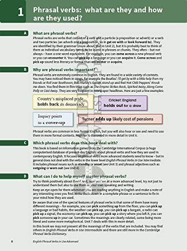 English Phrasal Verbs in Use Advanced Book with Answers: Vocabulary Reference and Practice (Vocabulary in Use)