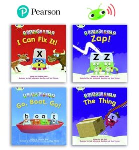 learn to read at home with alphablocks: phase 3 - reception term 2 (4 fiction books) pack b