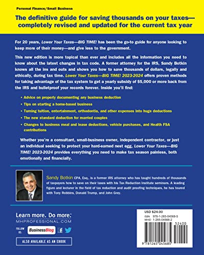 Lower Your Taxes - BIG TIME! 2023-2024: Small Business Wealth Building and Tax Reduction Secrets from an IRS Insider