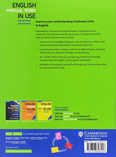 English Phrasal Verbs in Use Intermediate Book with Answers: Vocabulary Reference and Practice (Vocabulary in Use)