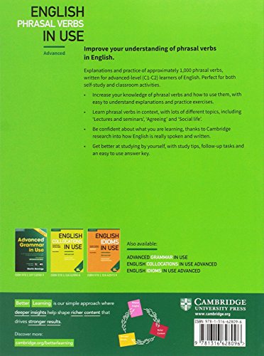 English Phrasal Verbs in Use Advanced Book with Answers: Vocabulary Reference and Practice (Vocabulary in Use)