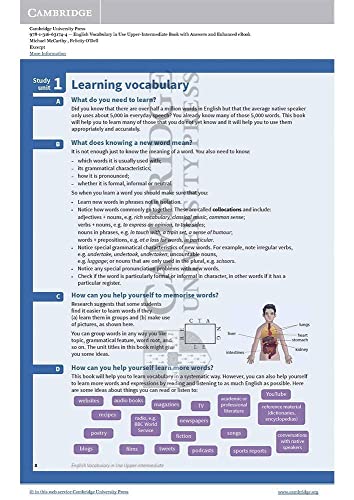 English Vocabulary in Use Upper-Intermediate Book with Answers and Enhanced eBook: Vocabulary Reference and Practice