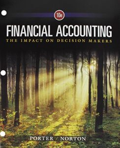 financial accounting: the impact on decision makers, loose-leaf version