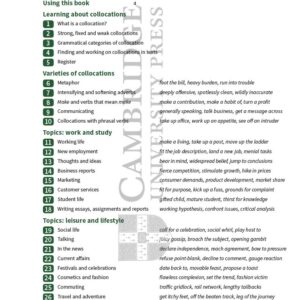 English Collocations in Use Advanced Book with Answers: How Words Work Together for Fluent and Natural English (Vocabulary in Use)