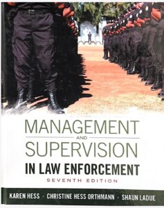 management and supervision in law enforcement