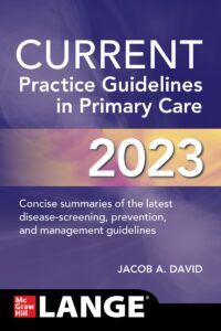 current practice guidelines in primary care 2023