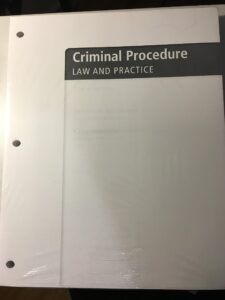 criminal procedure: law and practice, loose-leaf version