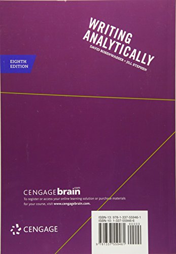 Writing Analytically (w/ MLA9E & APA7E Updates) 8th edition