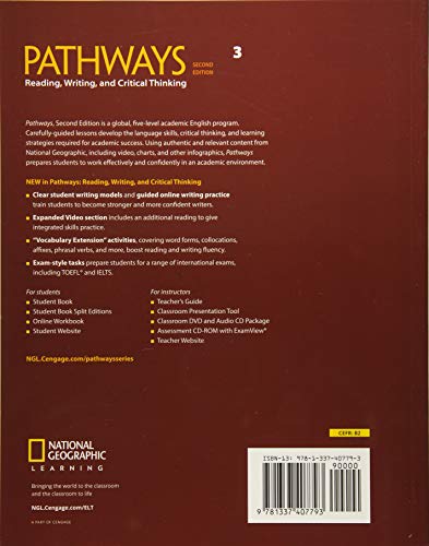 Pathways: Reading, Writing, and Critical Thinking 3