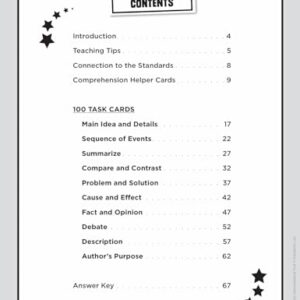 100 Task Cards: Informational Text: Reproducible Mini-Passages With Key Questions to Boost Reading Comprehension Skills