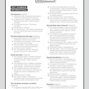 100 Task Cards: Text Evidence: Reproducible Mini-Passages With Key Questions to Boost Reading Comprehension Skills