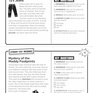 100 Task Cards: Literary Text: Reproducible Mini-Passages With Key Questions to Boost Reading Comprehension Skills