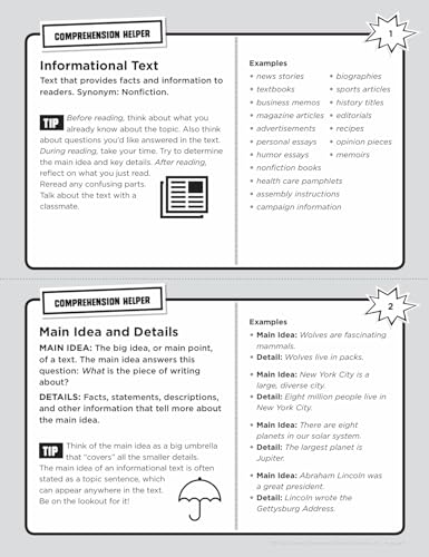 100 Task Cards: Informational Text: Reproducible Mini-Passages With Key Questions to Boost Reading Comprehension Skills