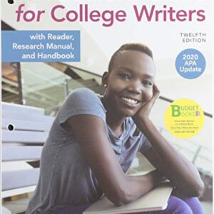 Loose-leaf Version for The Bedford Guide for College Writers with Reader, Research Manual, and Handbook, 2020 APA Update