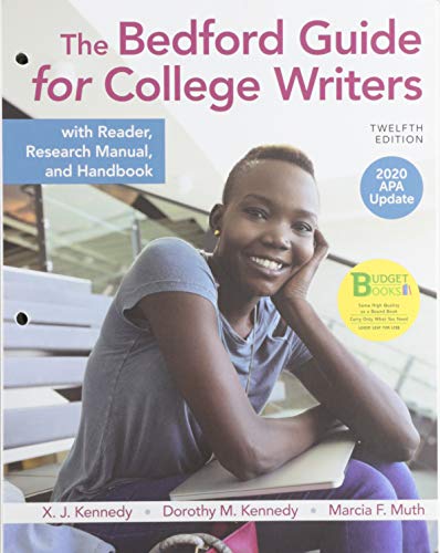 Loose-leaf Version for The Bedford Guide for College Writers with Reader, Research Manual, and Handbook, 2020 APA Update