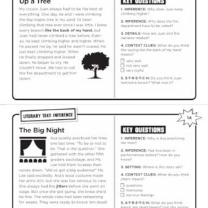 100 Task Cards: Literary Text: Reproducible Mini-Passages With Key Questions to Boost Reading Comprehension Skills