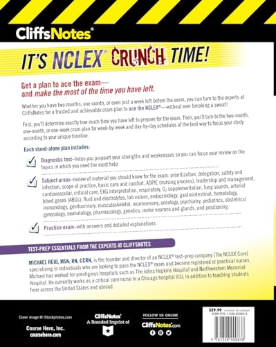 CliffsNotes NCLEX-RN Cram Plan: Illustrated Edition (CliffsNotes Cram Plan)