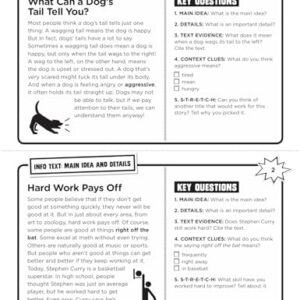 100 Task Cards: Informational Text: Reproducible Mini-Passages With Key Questions to Boost Reading Comprehension Skills