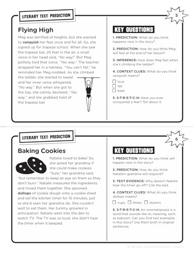 100 Task Cards: Literary Text: Reproducible Mini-Passages With Key Questions to Boost Reading Comprehension Skills