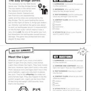 100 Task Cards: Informational Text: Reproducible Mini-Passages With Key Questions to Boost Reading Comprehension Skills