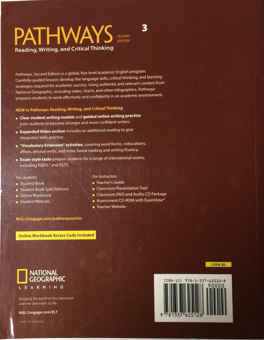 Bundle: Pathways: Reading, Writing, and Critical Thinking 3, 2nd Student Edition + Online Workbook (1-year access) (Nathional Geographic Learning)