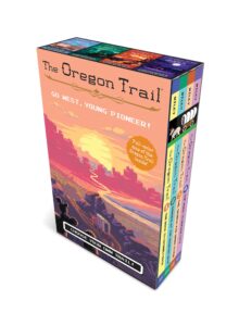 the oregon trail 4-book paperback box set plus poster map