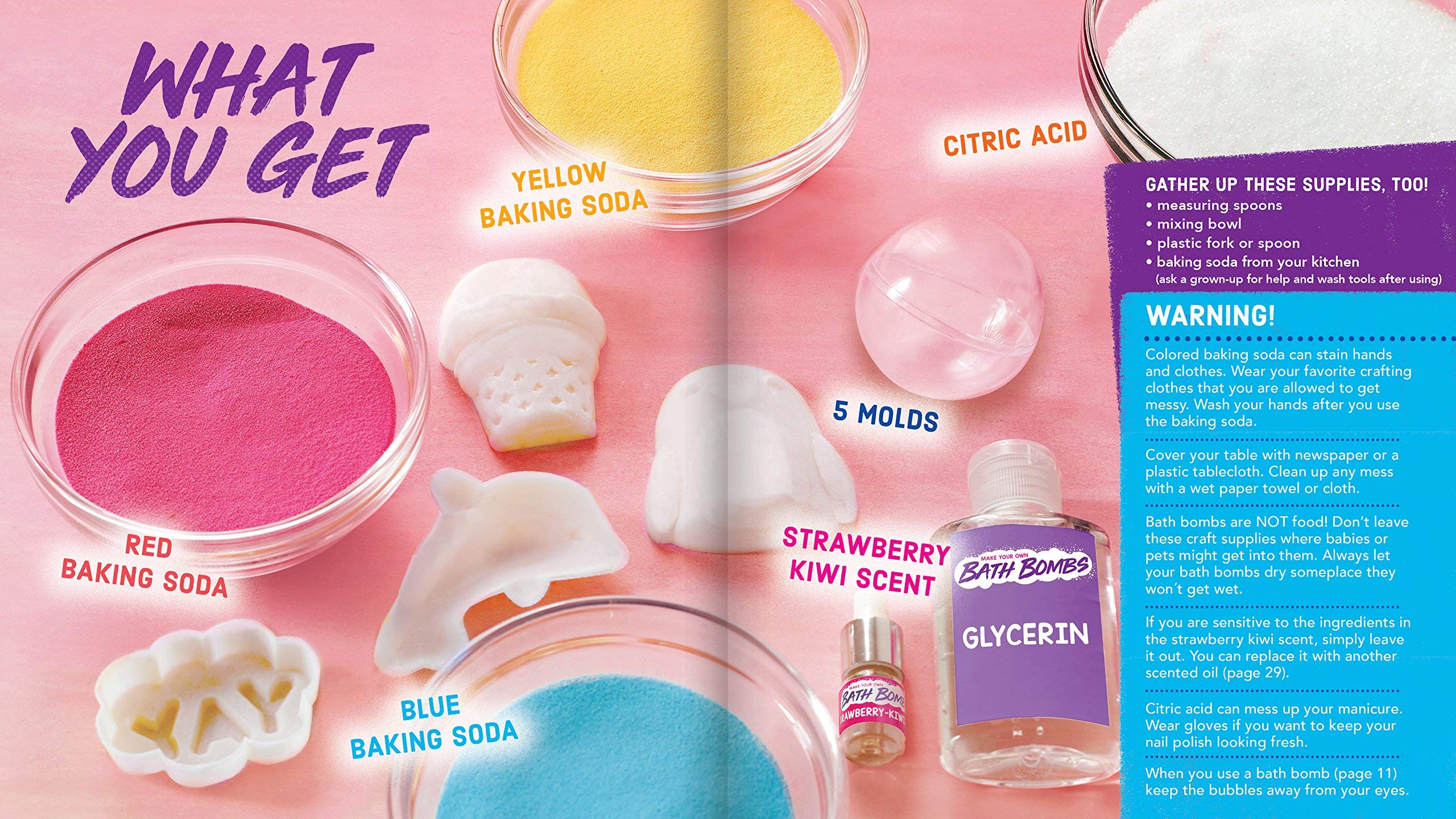 KLUTZ Make Your Own Bath Bombs Activity Kit