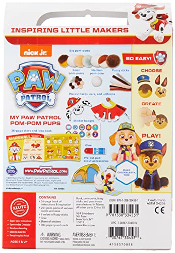 Klutz My PAW Patrol Pom-Pom Pups Jr. Craft Kit Brown/a